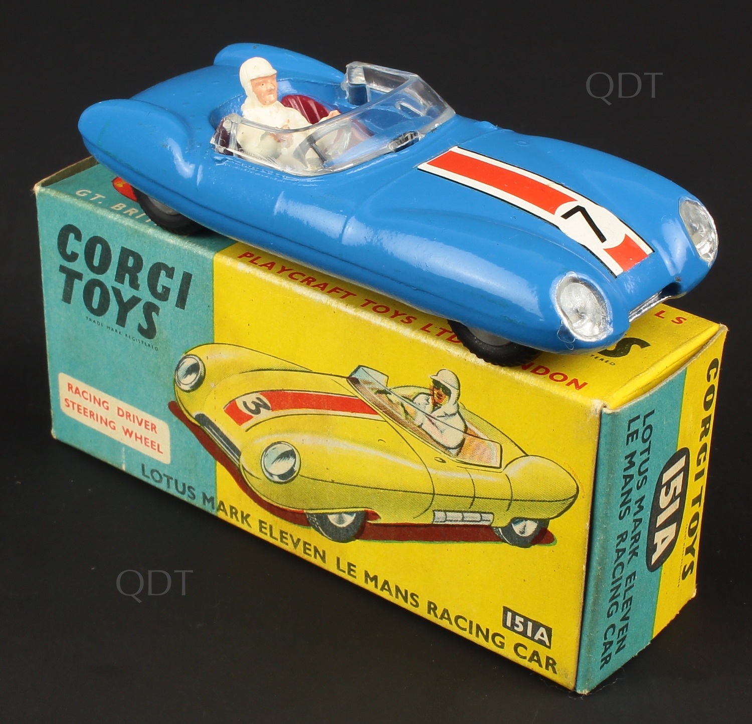 Corgi Toys 151A Lotus Mark XI Racer - QDT
