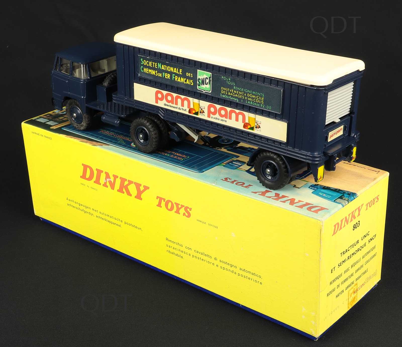 French Dinky 803 Unic Artic Lorry 'PAM PAM' - QDT