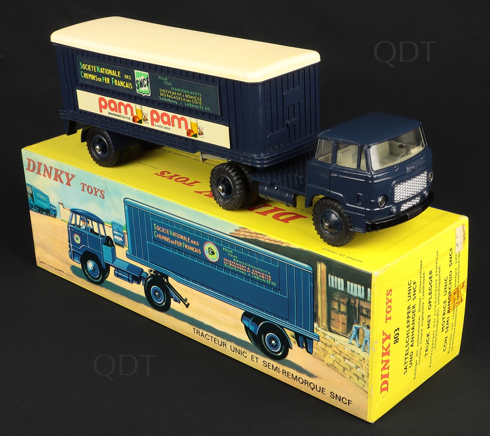 French Dinky 803 Unic Artic Lorry 'PAM PAM' - QDT