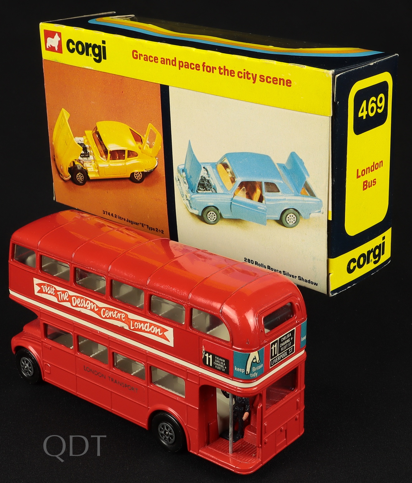 Corgi Toys 469 London Bus 'Design Centre' - QDT