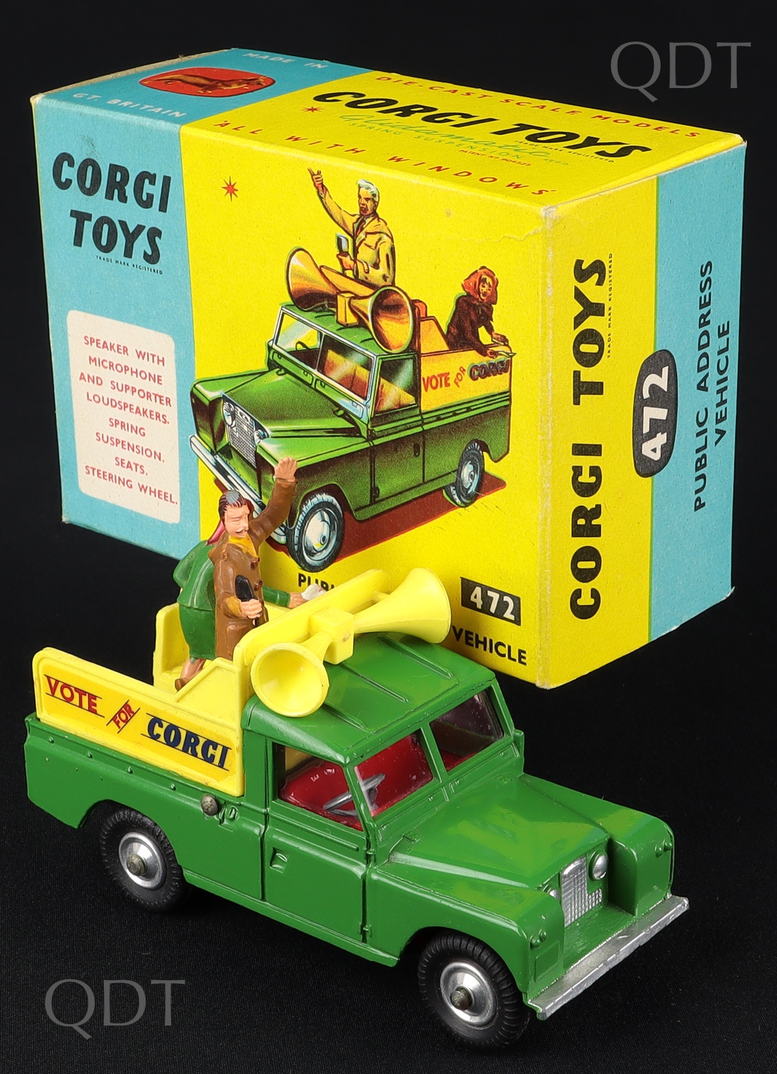 Corgi Toys 472 Public Address Vehicle 'Vote For Corgi' - QDT