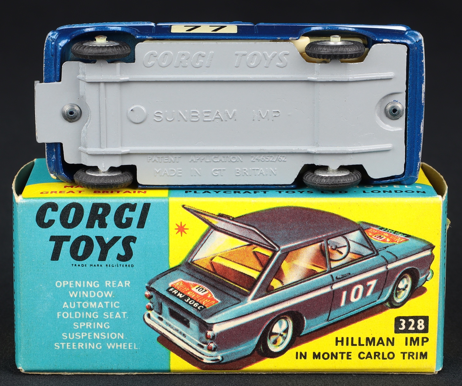 Corgi Toys 340 Monte Carlo Sunbeam Imp - QDT