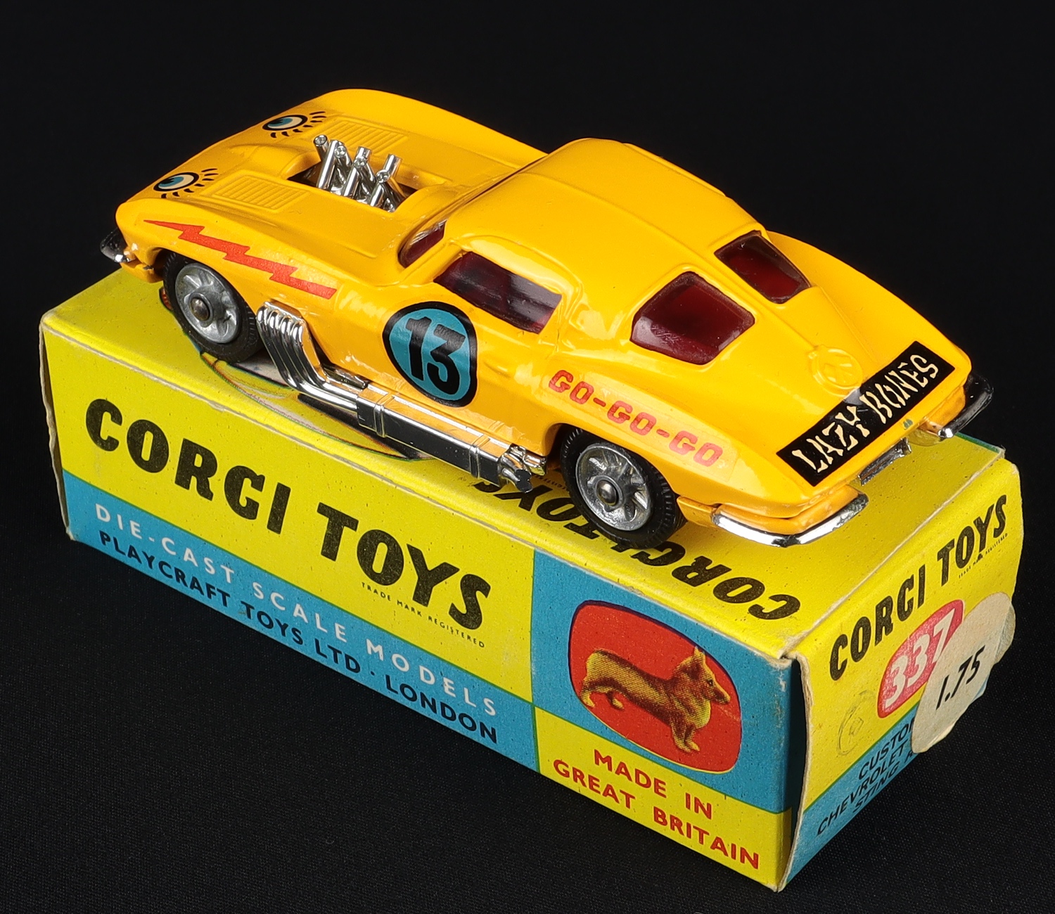 Corgi Toys 337 Chevrolet Corvette Sting Ray - QDT