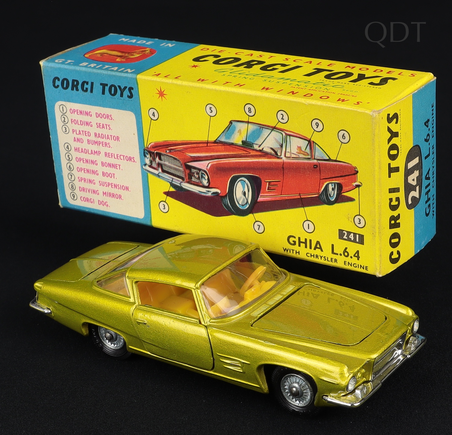 Corgi Toys 241 Ghia L.6.4 - QDT
