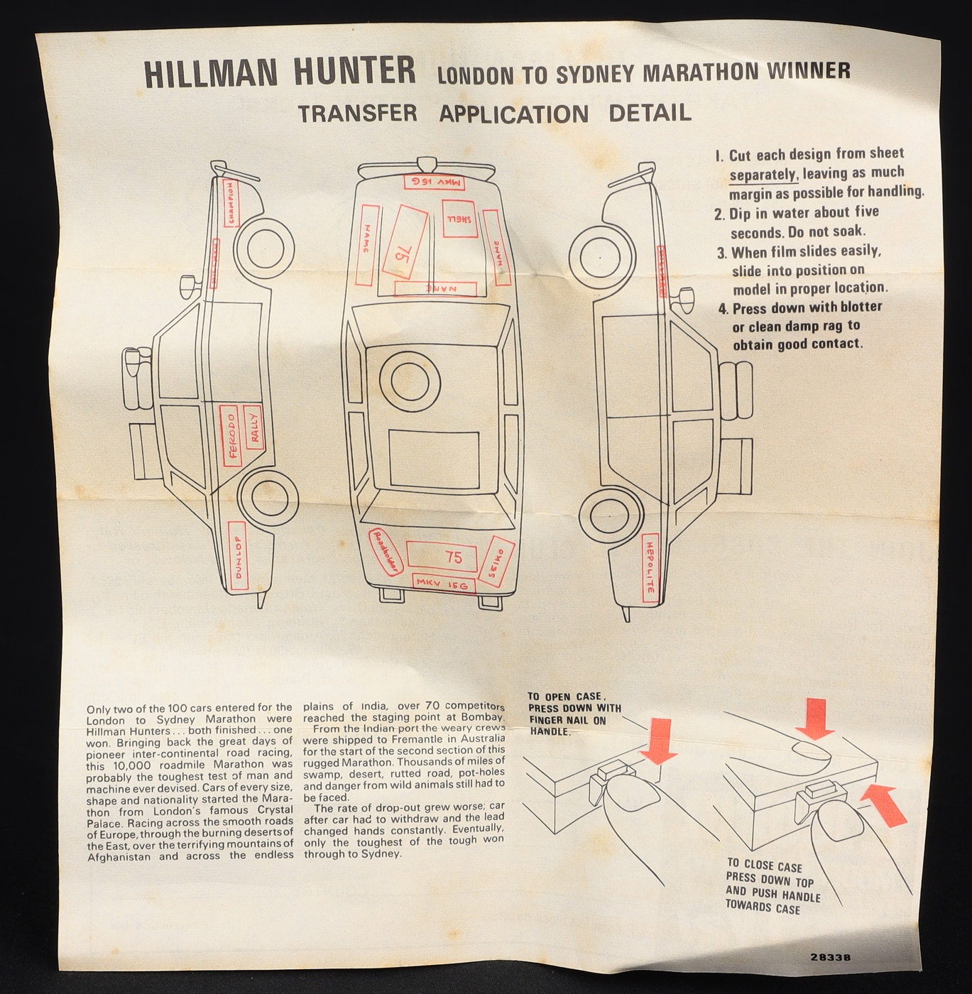 Corgi Toys 302 Hillman Hunter with Kangaroo - QDT