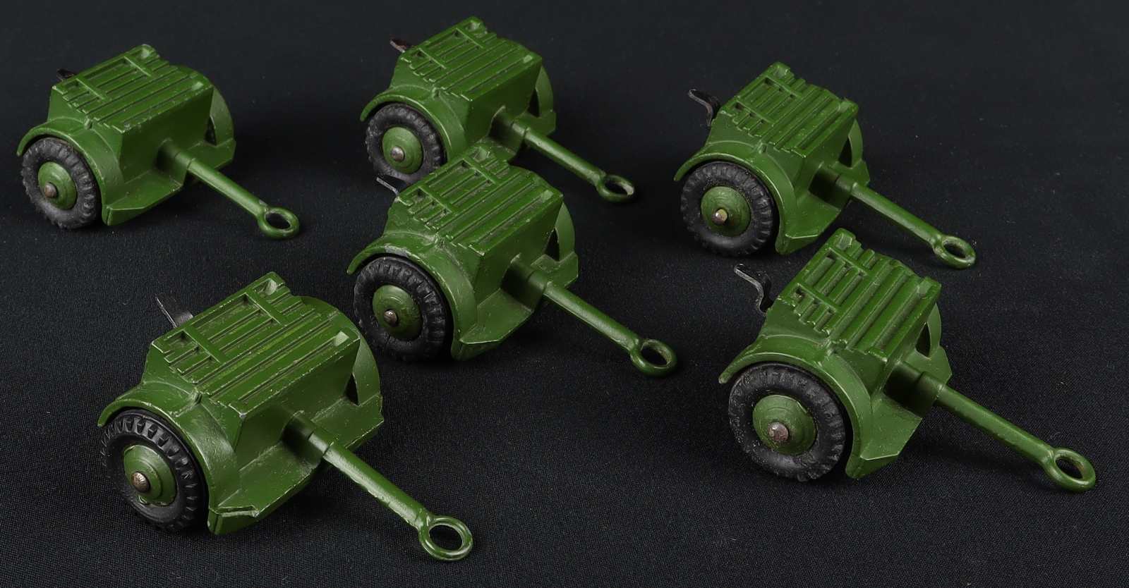 Trade Box 6 x Dinky Toys 687 Trailers for 25 Pounder Field Guns - QDT