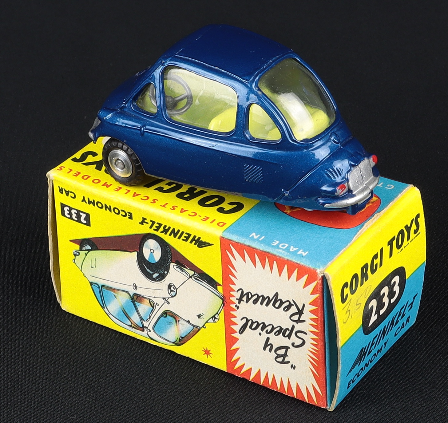 Corgi Toys 233 Heinkel Economy Car - QDT