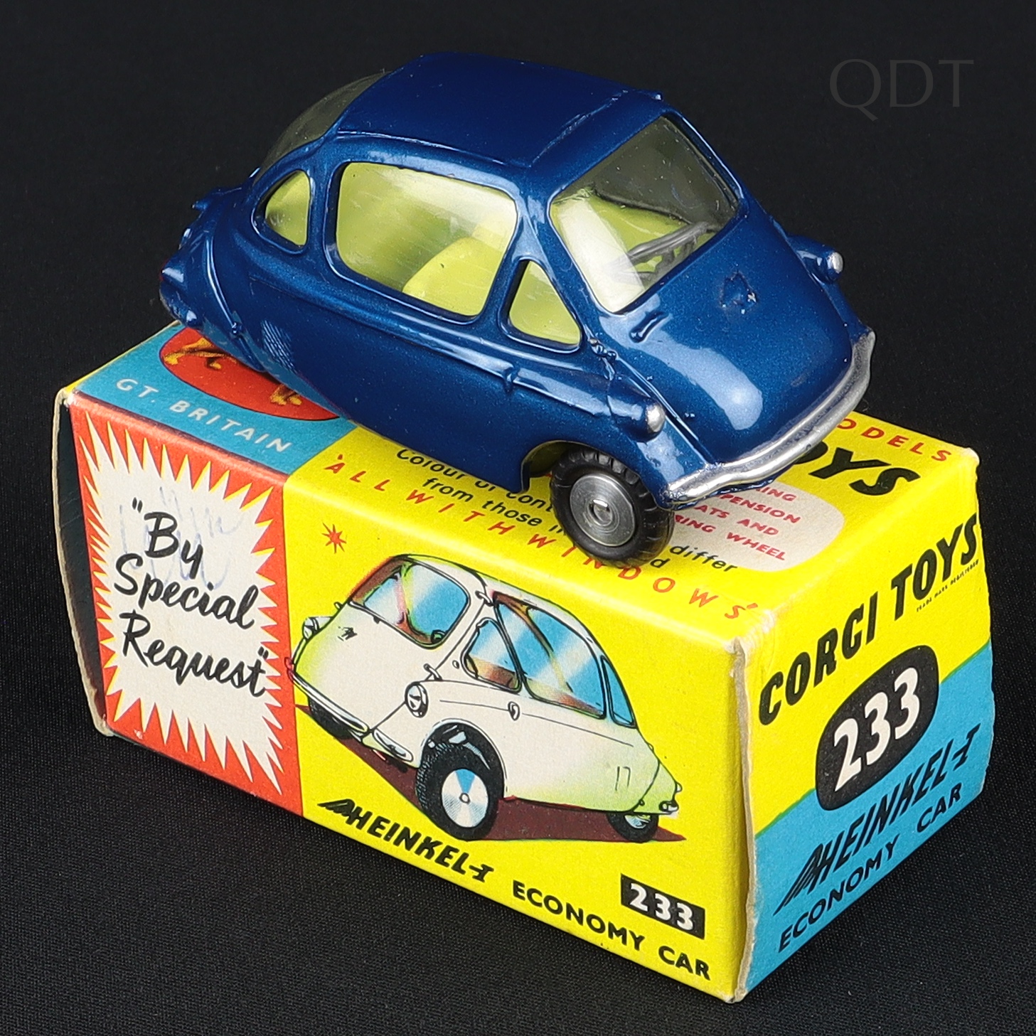 Corgi Toys 233 Heinkel Economy Car - QDT
