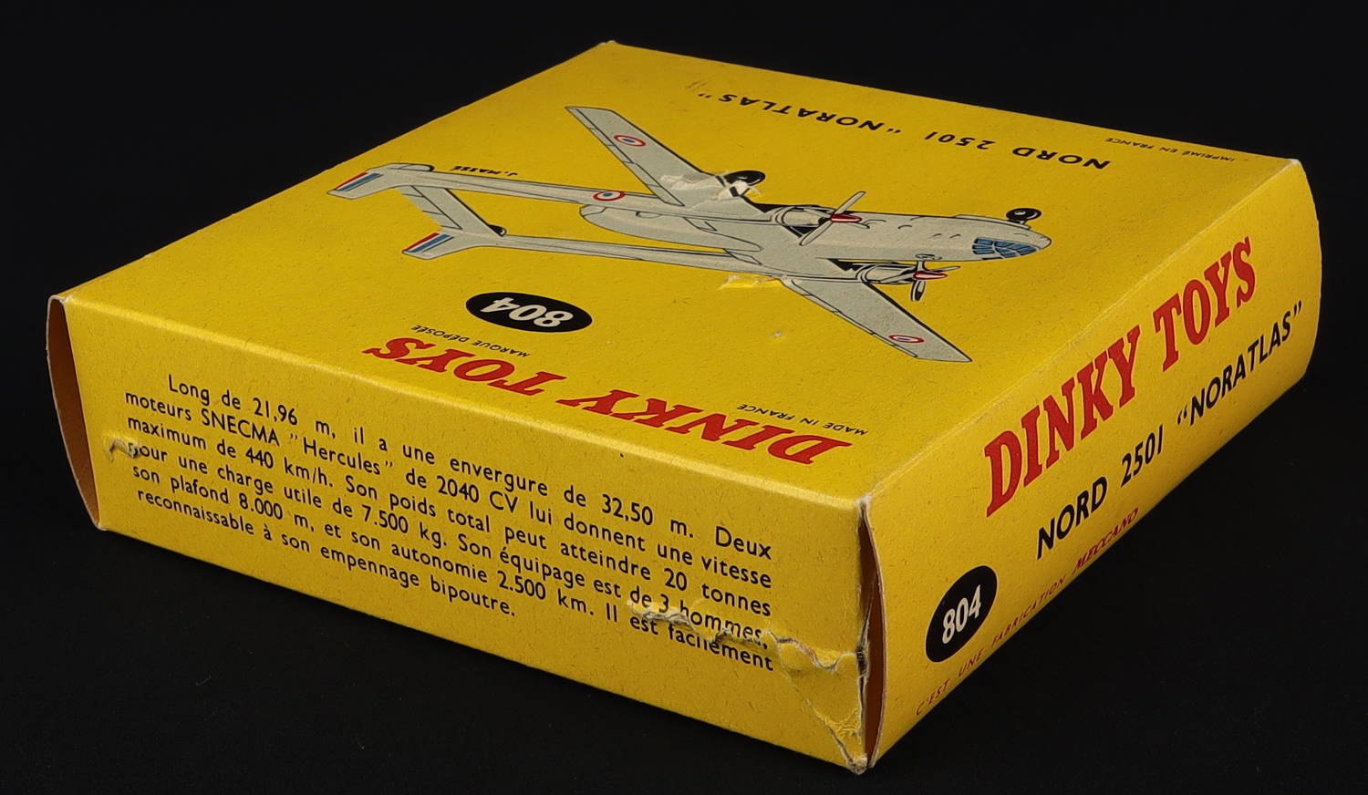 French Dinky Toys 804 Nord 2501 'Noratlas' Aircraft - QDT