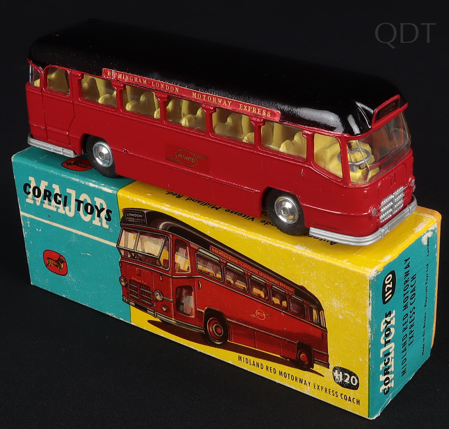 Corgi Toys 1120 Midland Red Motorway Express Coach - QDT