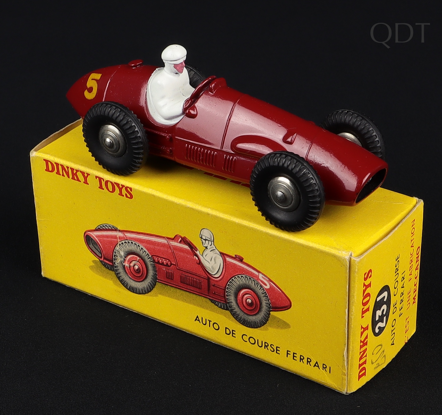 French Dinky Toys 23J Ferrari Racing Car - QDT