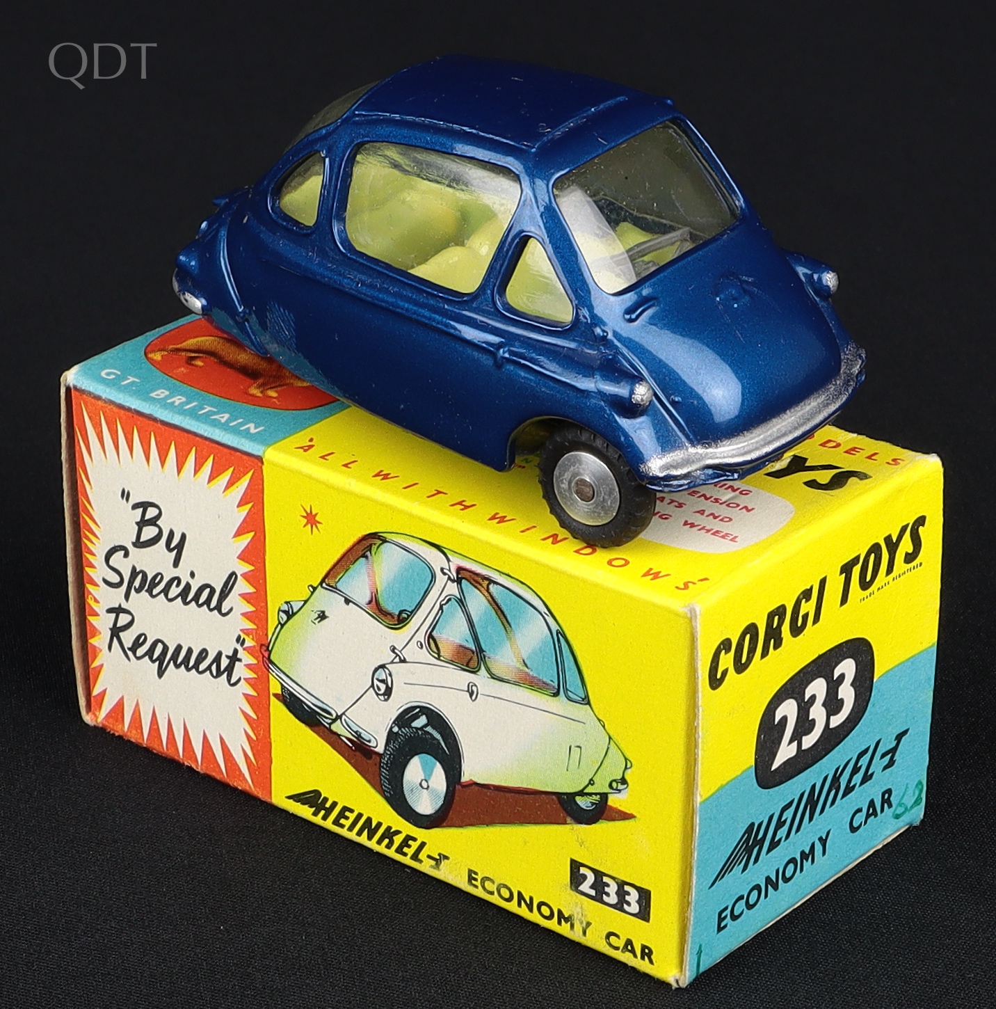 Corgi Toys 233 Heinkel Economy Car - QDT