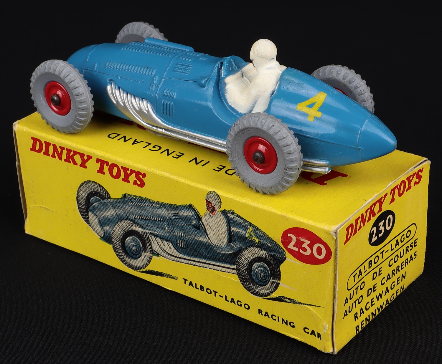 Dinky Toys 230 Talbot-Lago Racing Car - QDT